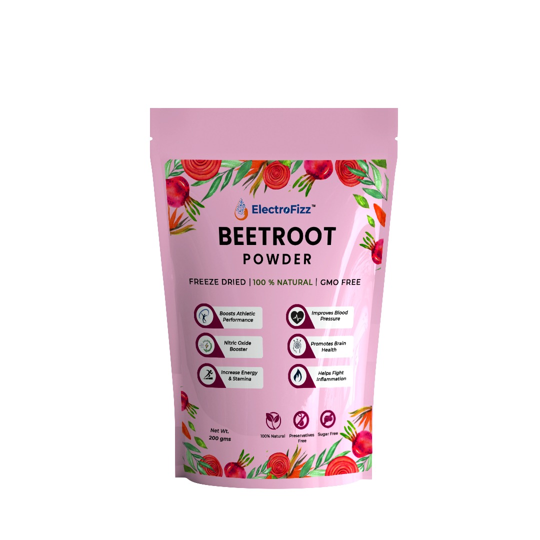 ElectroFizz Freeze Dried Beetroot Powder Nitric Oxide Booster, Pre ...