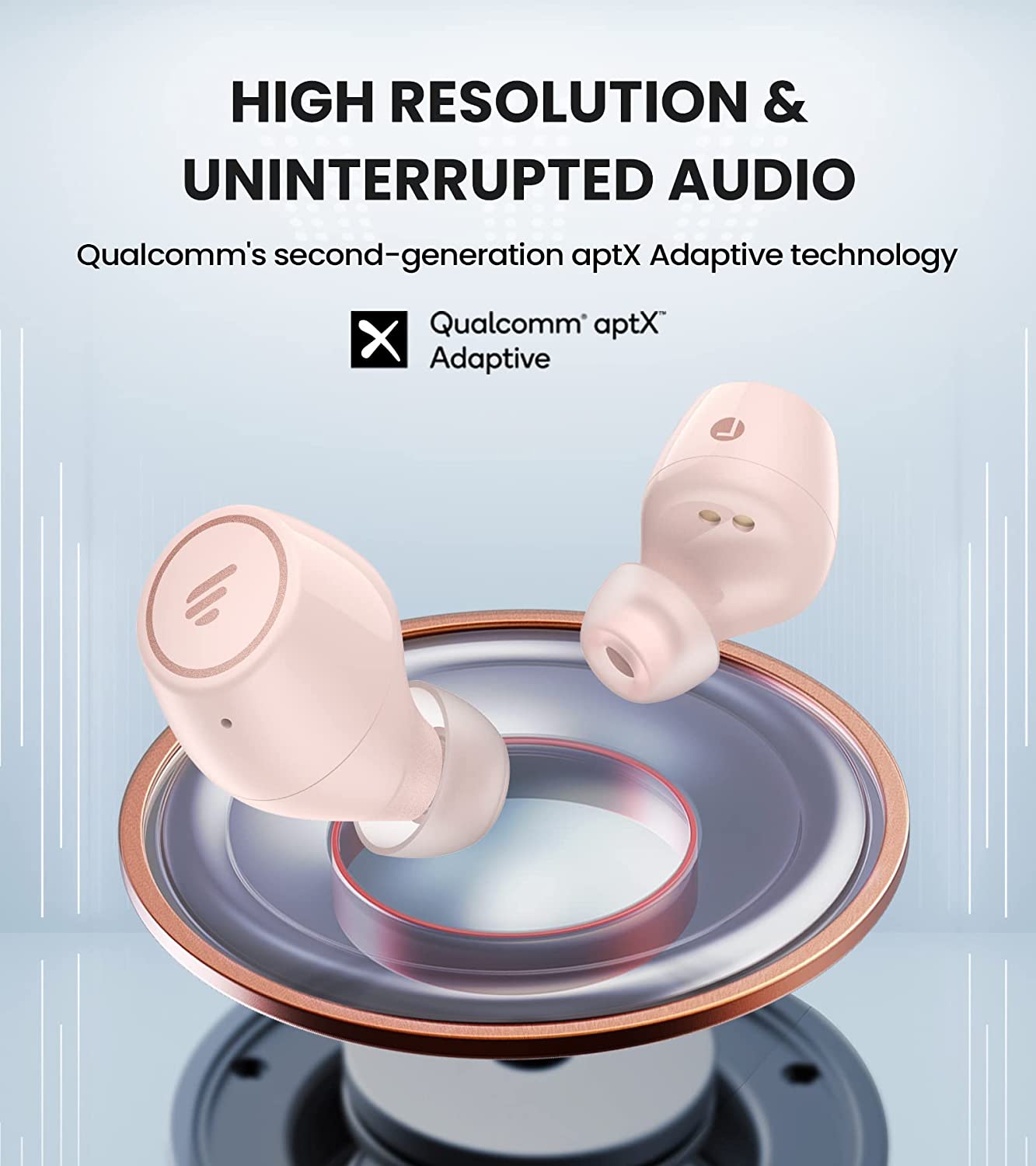Edifier TWS1 Pro True Wireless Stereo Earbuds - Pink