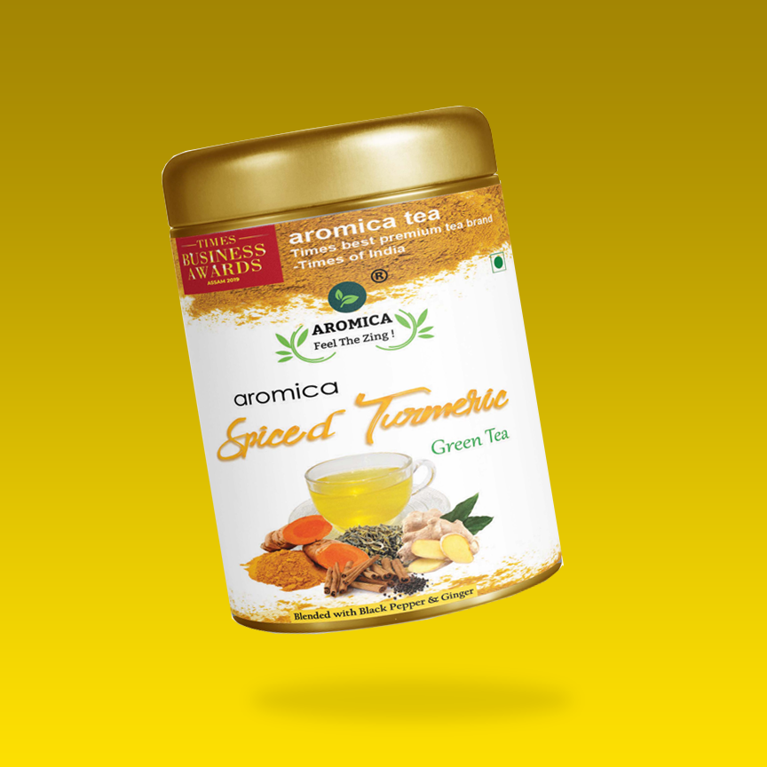 Aromica Spiced Turmeric Green Tea 50gms