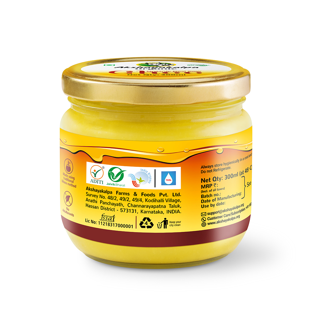 Akshayakalpa Organic Desi Cow Ghee - 300ml